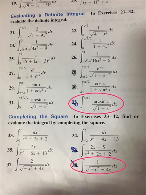 Solved Evaluate The Definite Integral Integral016