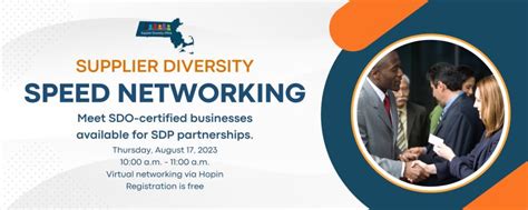 Free Supplier Diversity Networking Event Tomorrow August 17 Meet Sdo
