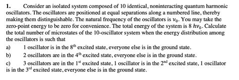 Solved Consider An Isolated System Composed Of Chegg