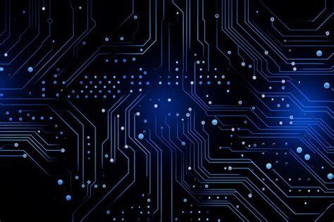 Abstract Electronic Circuit Pattern Lines Tech Background Graphic Premium Ai Generated Image