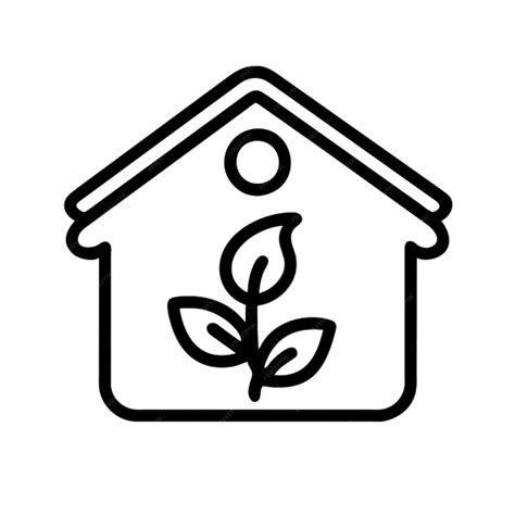 Premium Vector House Design Project Icon Outline