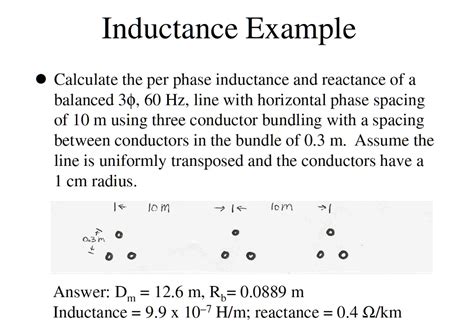 SOLVED Inductance Example Calculate The Per Phase Inductance And Reactance Of A Balanced 3o 60