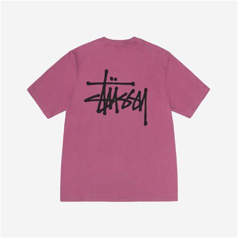 스투시 베이직 스투시 티셔츠 베리 2024 Stussy Kream