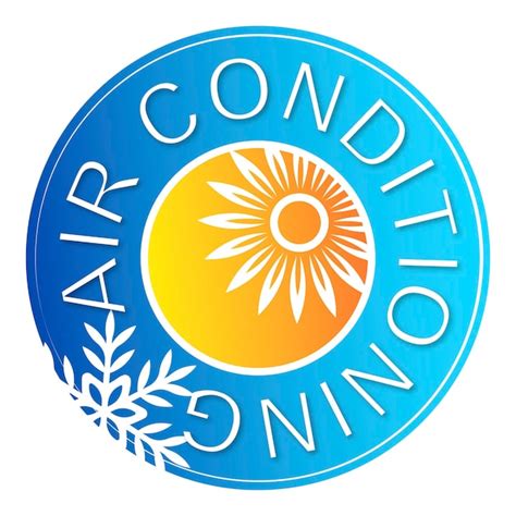 비즈니스를 위한 태양열 난방 및 눈송이 냉각 기호 프리미엄 벡터