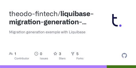 github theodo fintech liquibase migration generation exemple