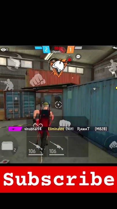 2 M82b Lone Wolf Mod Gameplay 1v1 Freefire Freefireshorts Shorts