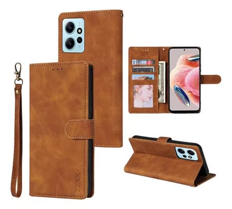 Capa De Couro Tipo Carteira Hand Rope Magnetic Flip Para Xia