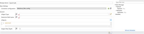 Mule 4 Salesforce Connector How To Specify Externalidfieldname In Create Job Bulk V2