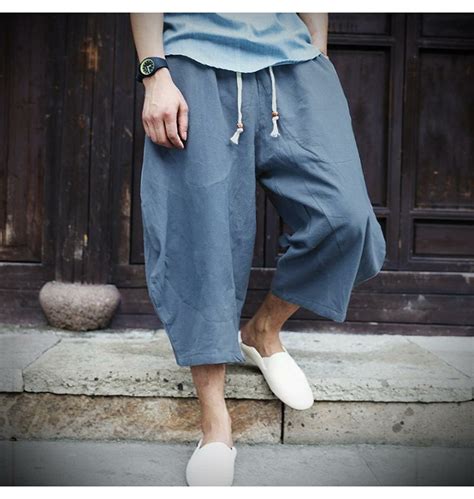 린넨 남자 항아리바지 빅항아리 냉장고 남성 바지 8부 2개세트 A02 티몬