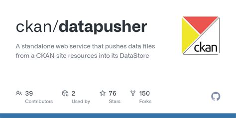 Github Ckandatapusher A Standalone Web Service That Pushes Data