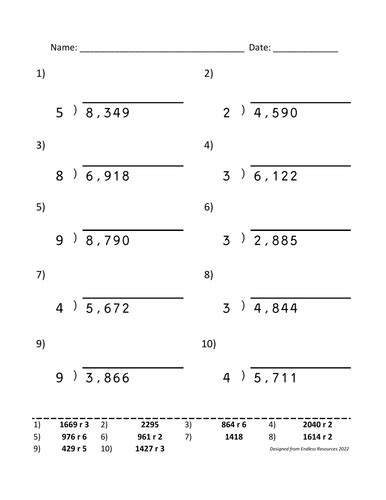 300 Formal Maths Practise Worksheets Teaching Resources