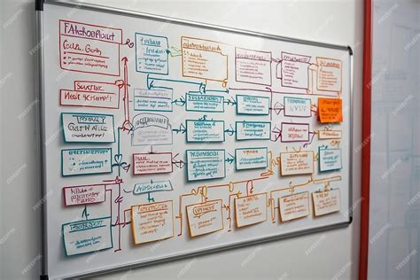 Premium Photo Educational Flowchart On Whiteboard
