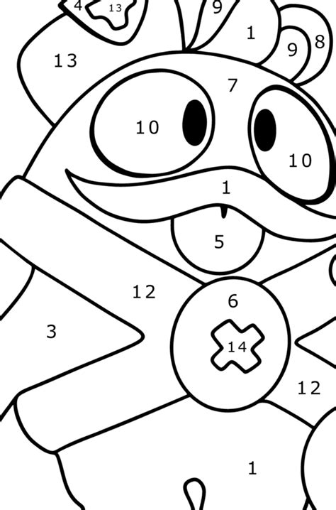 Brawl Stars Squeak Coloring Page ♥ Online And Print For Free