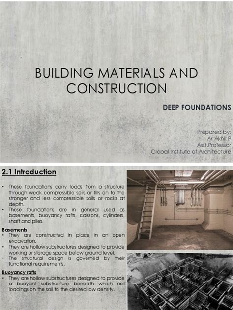 2 Deep Foundations R1 Pdf Pdf Deep Foundation Building Engineering