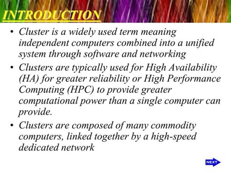Cluster Computing Ppt Pptx
