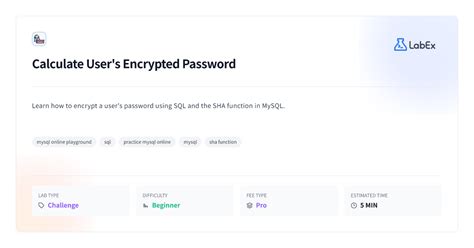 Calculate Users Encrypted Password Labex