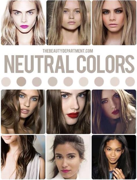 Neutral Hair Color Chart Minimalist Chart Design