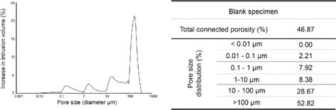 Pore Size Distribution Curve Obtained By Mercury Intrusion Porosimetry