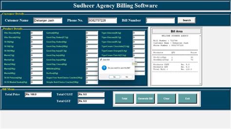 Billing Management System In Python Mayank10