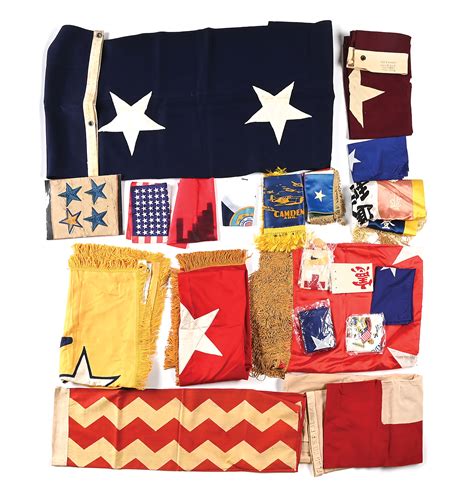 Lot Detail Lot Of Miscellaneous Us Wwii Cold War Flags