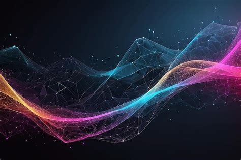Premium Ai Image Abstract Plexus Background With Connected Lines And