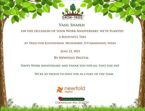 Vasil Shaikh On Linkedin Thankyou Workanniversary Gogreen