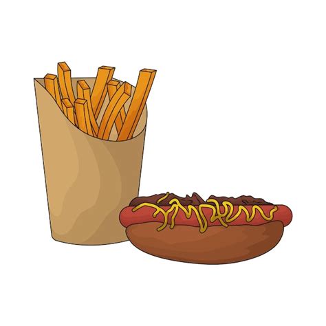 핫도그 프리미엄 벡터