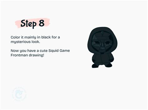 How To Draw Cute Squid Game Frontman Step By Step