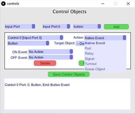 Control Objects Lews Duino Gear