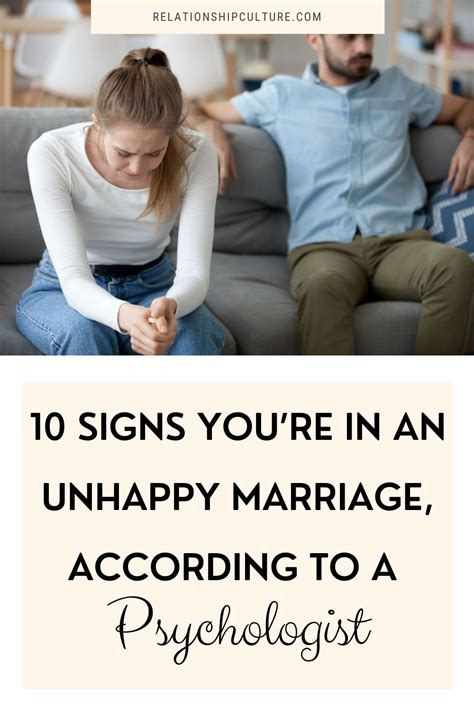 10 Top Unhappy Marriage Signs Relationship Culture