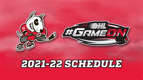 Icedogs Announce 2021 2022 Season Schedule Niagara Icedogs