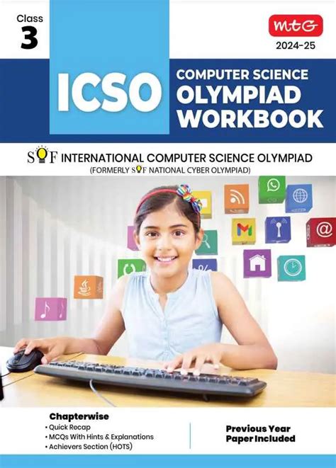 Mtg International Computer Science Olympiad Work Book Class 3 For 2024 Exam