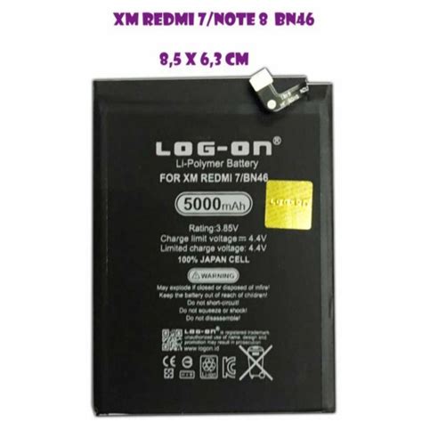 Jual Baterai Double Power Log On Xiaomi Redmi Redmi Note Bn Bateray Shopee Indonesia