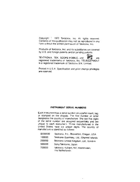 Tektronix 176 Pulsed High Current Fixture For 576 Curve Tracer Sm Service Manual Download