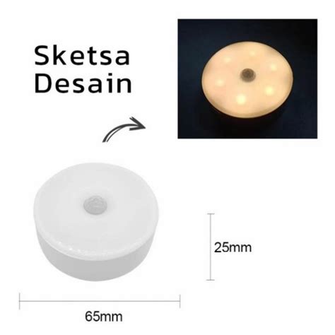 Jual Lampu Led Sensor Otomatis Gerak Charge Usb Lampu Sensor No