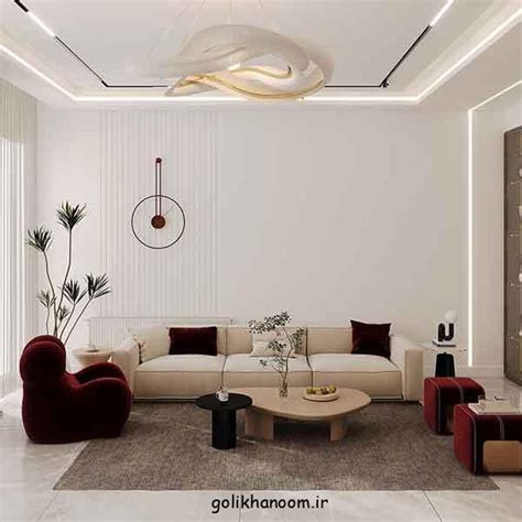 مدل کناف سقف 2025؛ تنوع بالا به شکل ساده، مدرن یا کلاسیک با نورپردازی