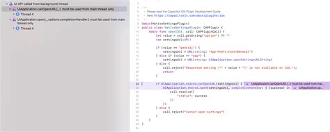 Uiapplicationsharedcanopenurl Should Be Used From Main Thread · Issue