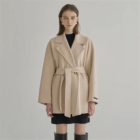 아틀리에나인 Ct 1402울 래글런 핸드메이드 하프 코트s