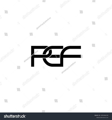 Pef Letter Original Monogram Logo Design Stock Vector Royalty Free