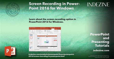 Screen Recording In Powerpoint 2016 For Windows