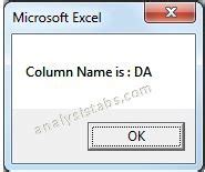 VBA Column Number To Name Explained With Excel Examples