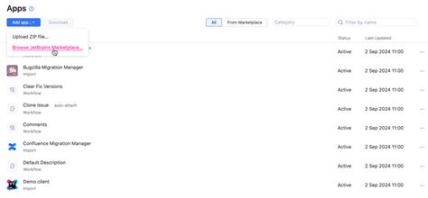 Manage Apps YouTrack Server Documentation