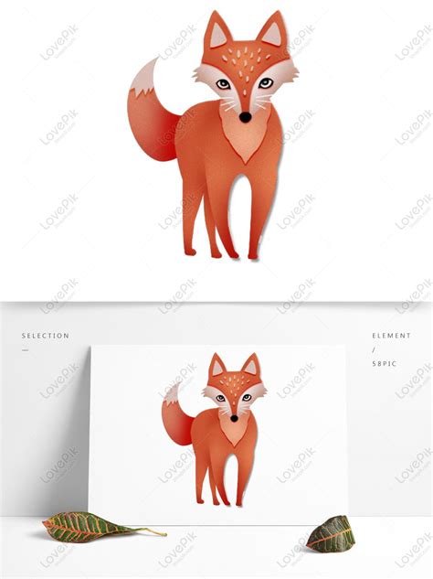 손으로 그린 귀여운 여우 Png 요소 일러스트 Png 및 벡터 이미지 무료 다운로드 Lovepik