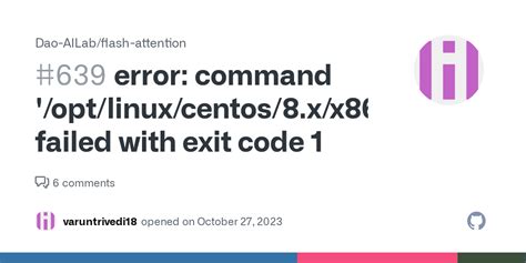 Error Command Optlinuxcentos8xx8664pkgscuda117binnvcc Failed With Exit Code 1