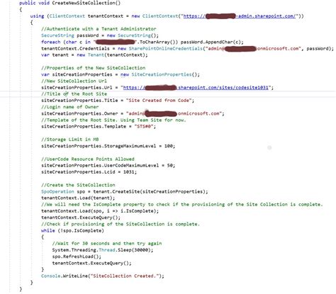 Sharepoint Online Create New Site Collection Using Csom With Lcid 1031 Not Supported