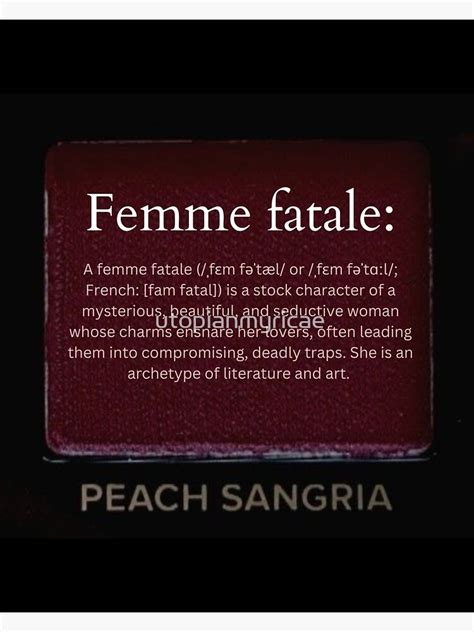 Femme Fatale Aesthetic Coquette Sticker For Sale By Utopianmyricae