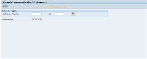 FILA RE TRANS POST SAP Tcode Repost Customer Vendor G L Accounts