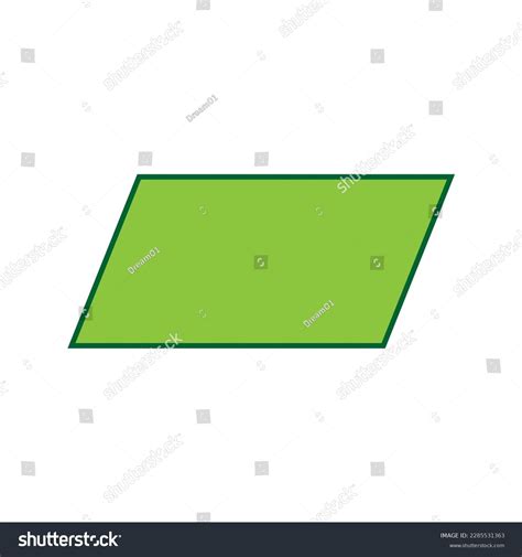 Properties Parallelogram Geometry Area Perimeter Parallelogram Stock Vector Royalty Free