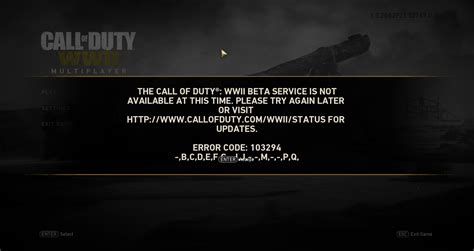 How To Fix Call Of Duty Ww2 Error Code 103294