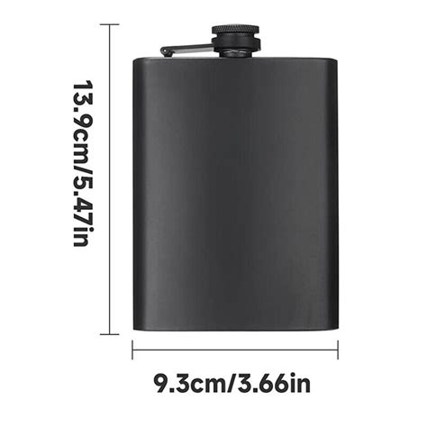 2 Pack Hip Flasks For Liquor 8 Oz Stainless Steel Leakproof Thin